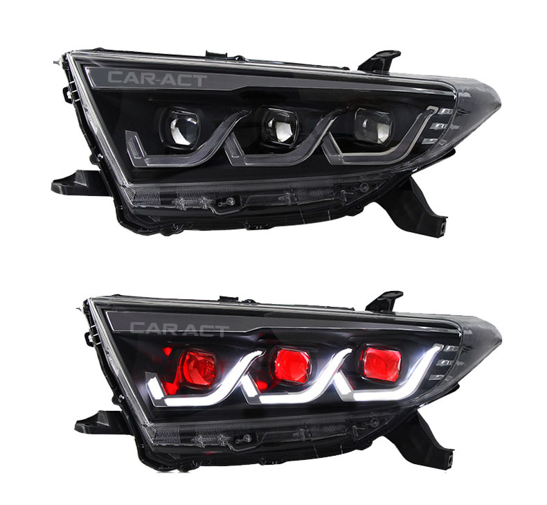 2011-2013 Toyota Highlander Kluger Triple LED Beam Headlights